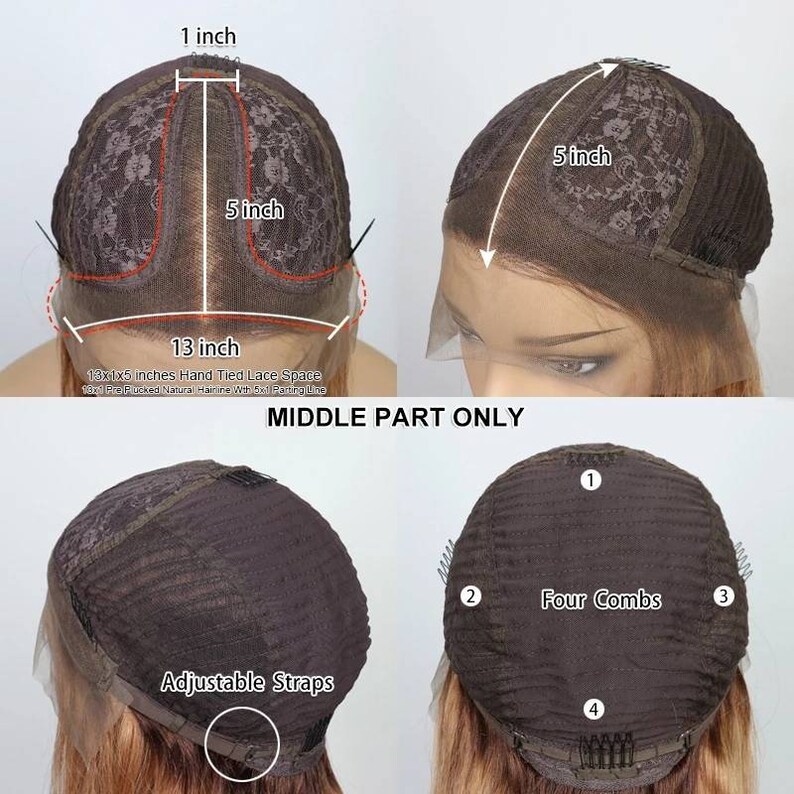 Best Quality Brazilian Orange Color 180 Density T-part Body - Etsy