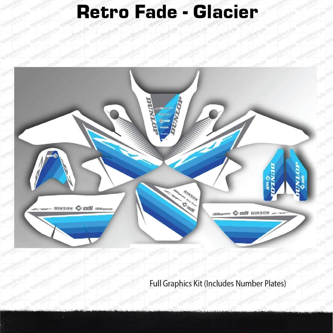 Graphics Kit for Honda CRF450R CRF 450R Motocross Decals – Retro Fade ...