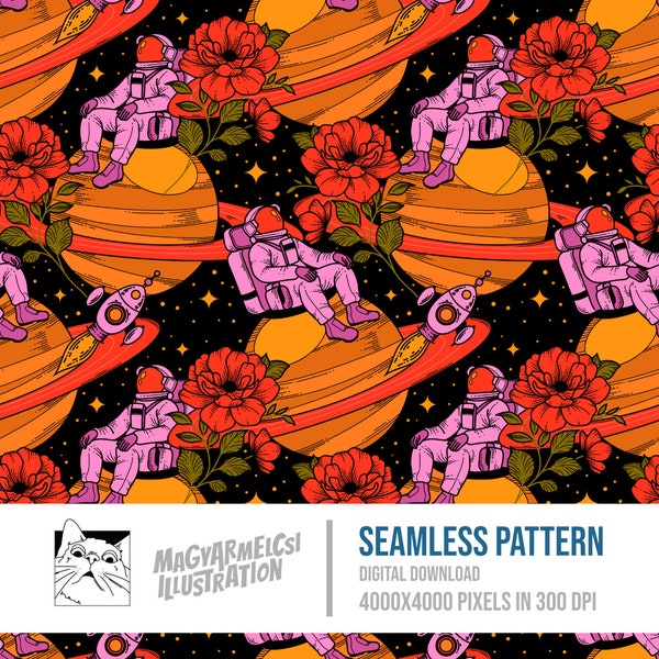 Retro Space Fabric - Etsy