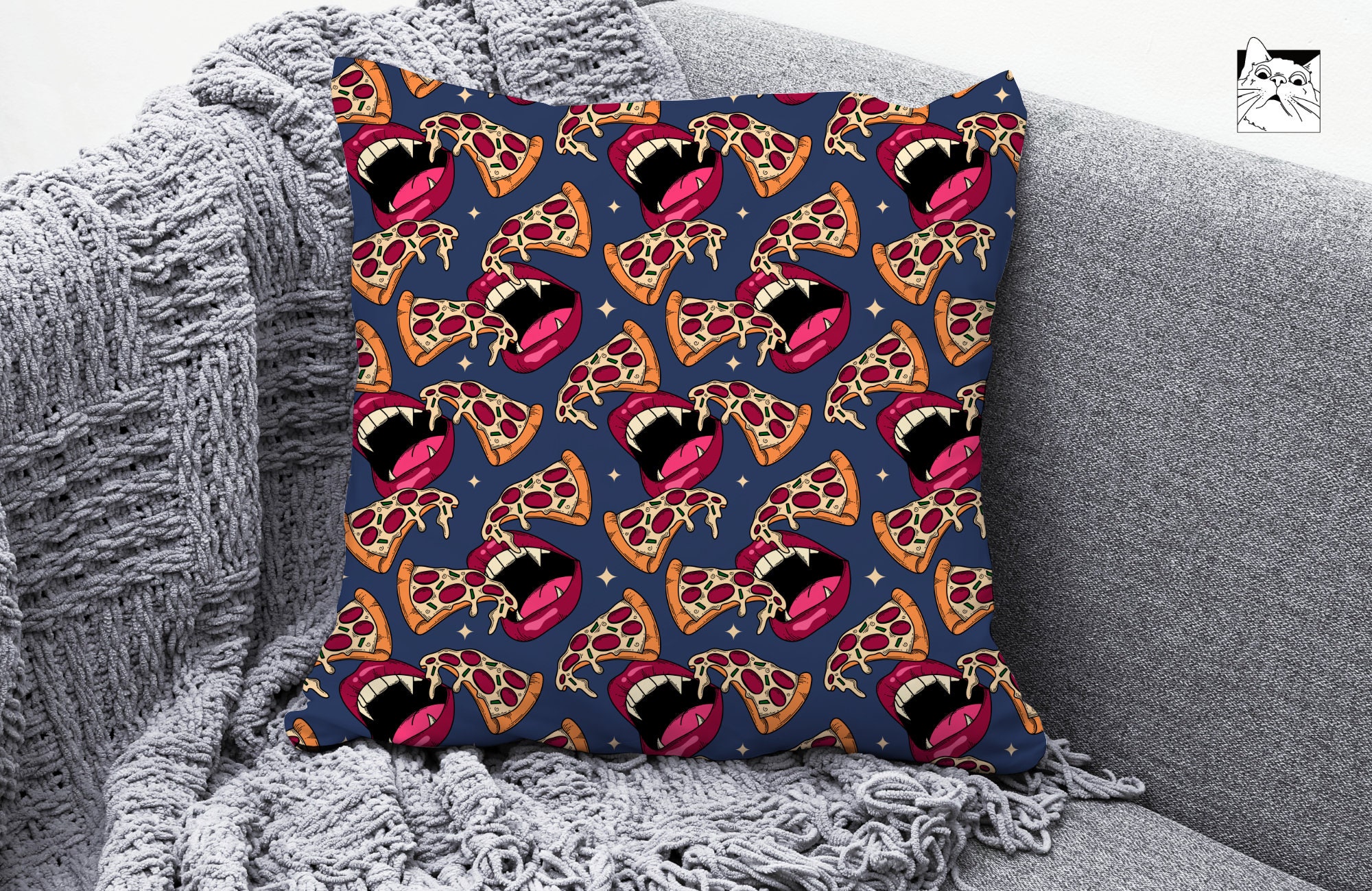 Pizza Vampire Seamless Pattern Digital Download Digital - Etsy