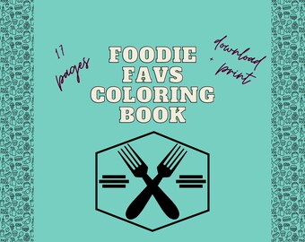Foodie Coloring Page - Etsy