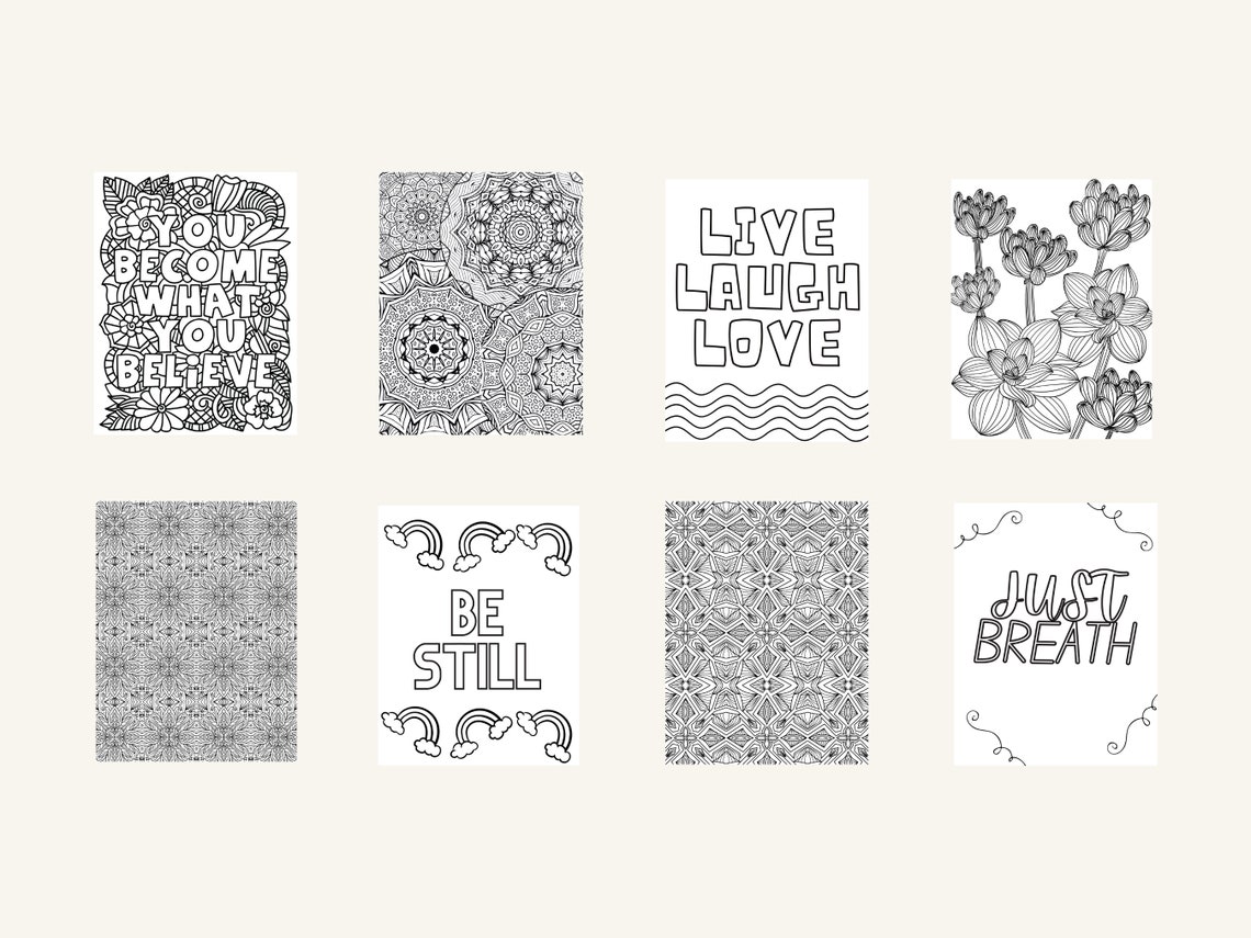 Keep Calm Color Pages Digital Download Printable - Etsy