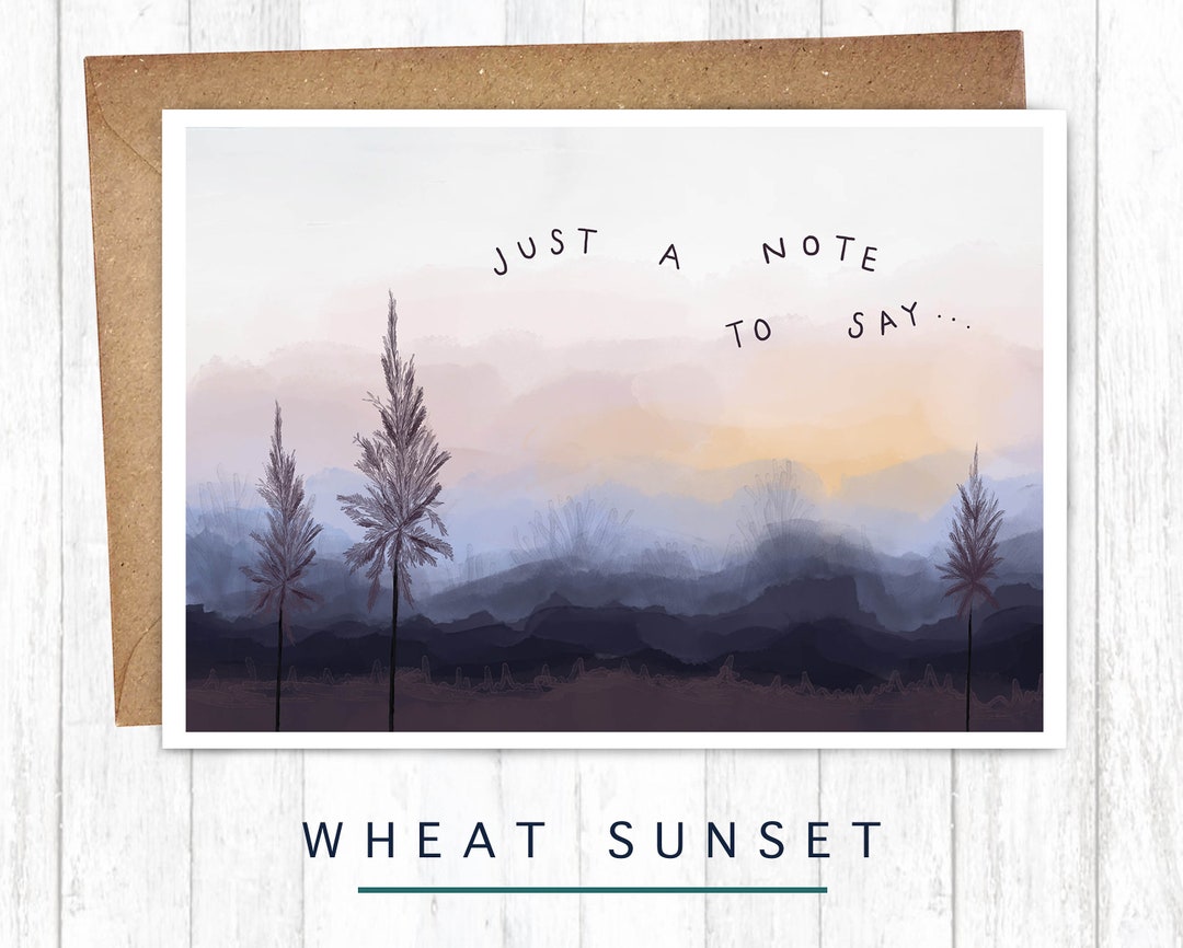 Illustrated Cards. Sky and Sunset Designs. Bundle of 3 A6 Cards - Etsy