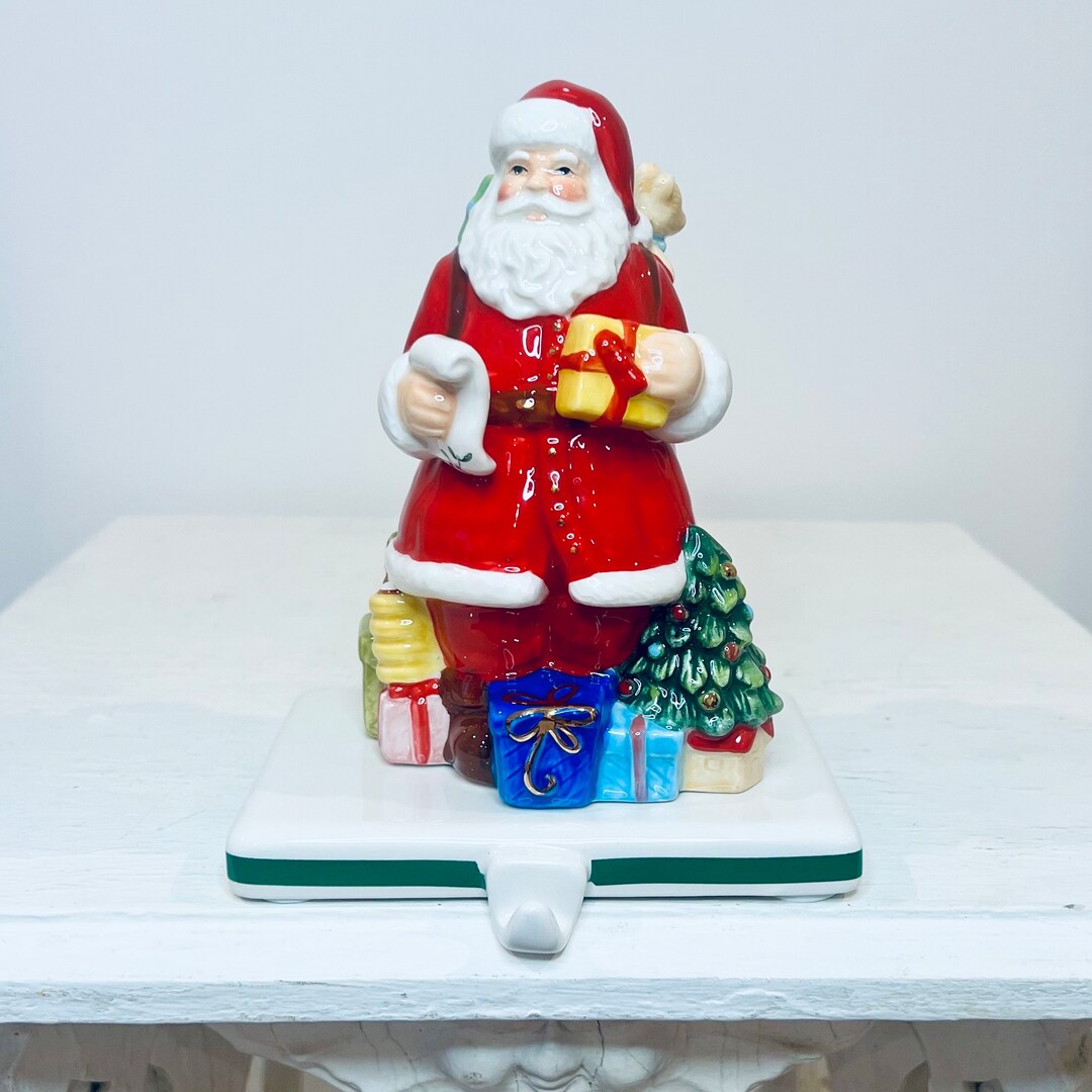 Spode Santa Christmas Tree Stocking Holder Mantel Decor Holidays - Etsy