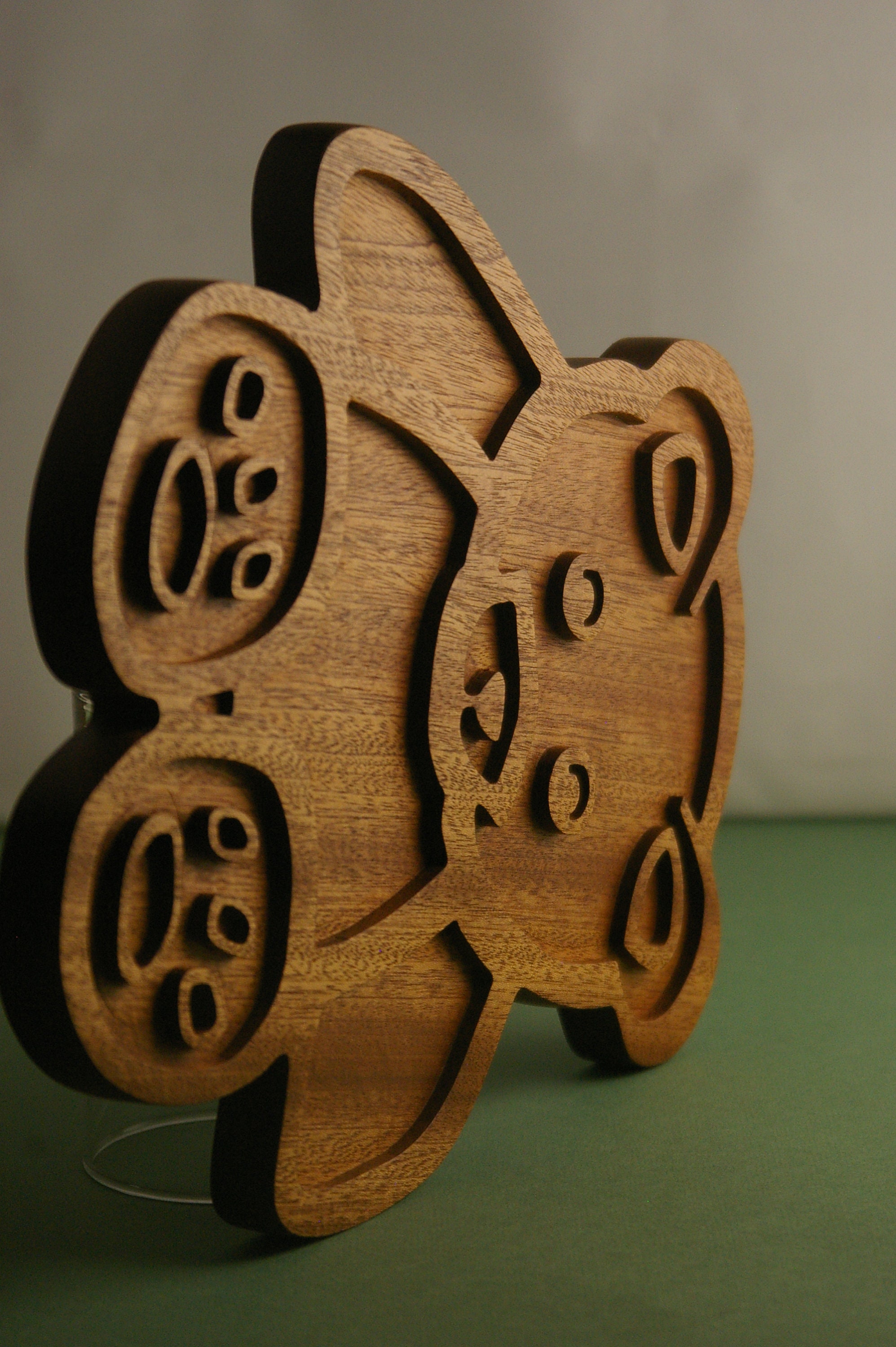 Carved Wooden Bear - Etsy