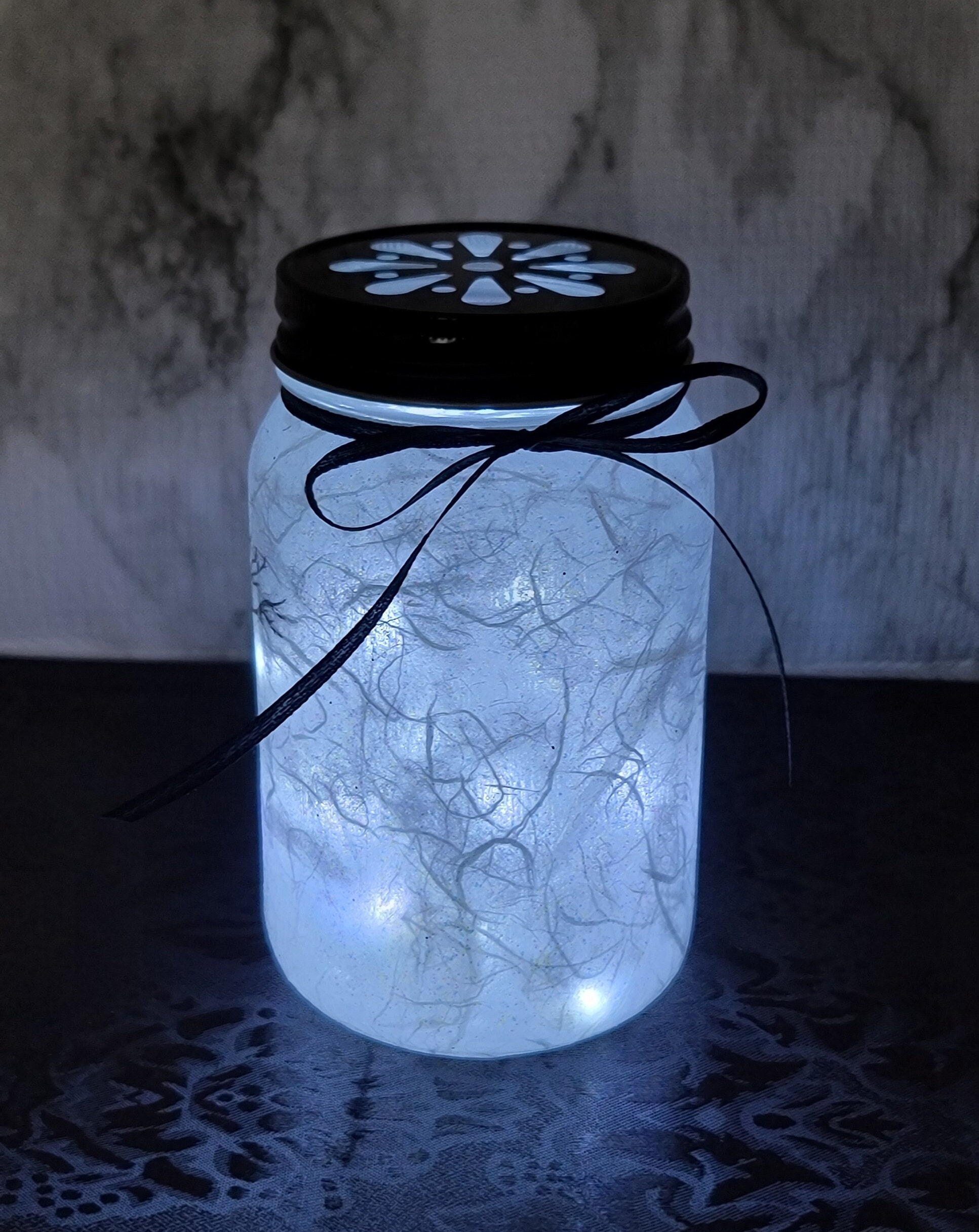Cardinal Lighted Vase Sparkle Cardinal Jar Light Cardinal - Etsy