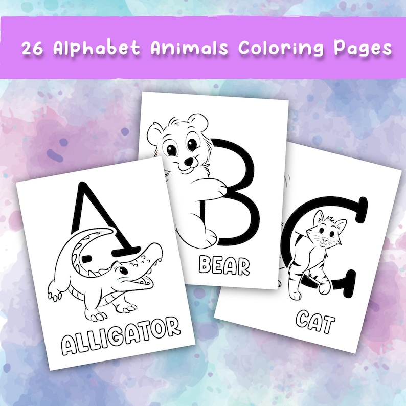 26 ABC Alphabet Coloring Pages for Toddlers and Preschoolers | Alphabet ...
