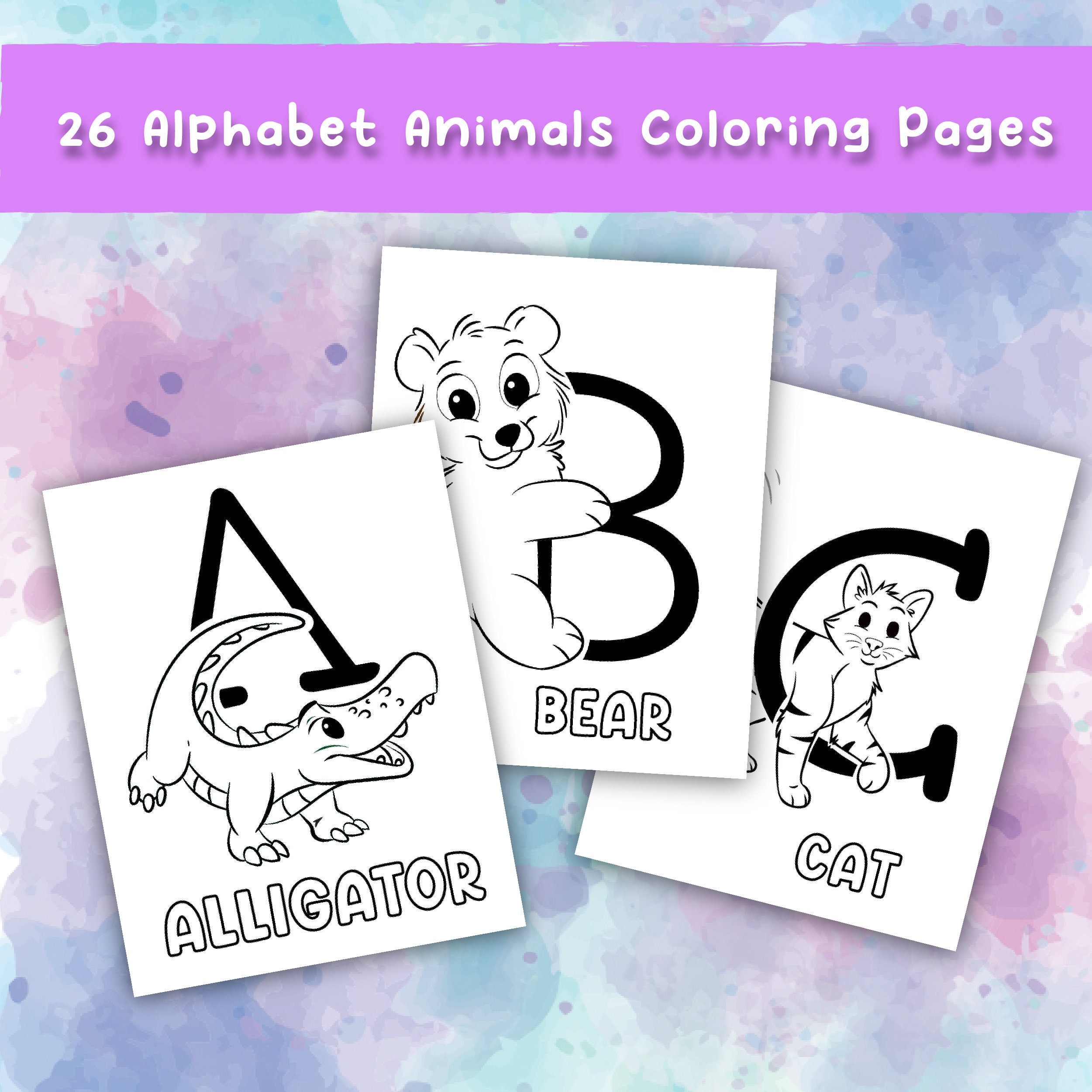 26 ABC Alphabet Coloring Pages for Toddlers and Preschoolers | Alphabet ...