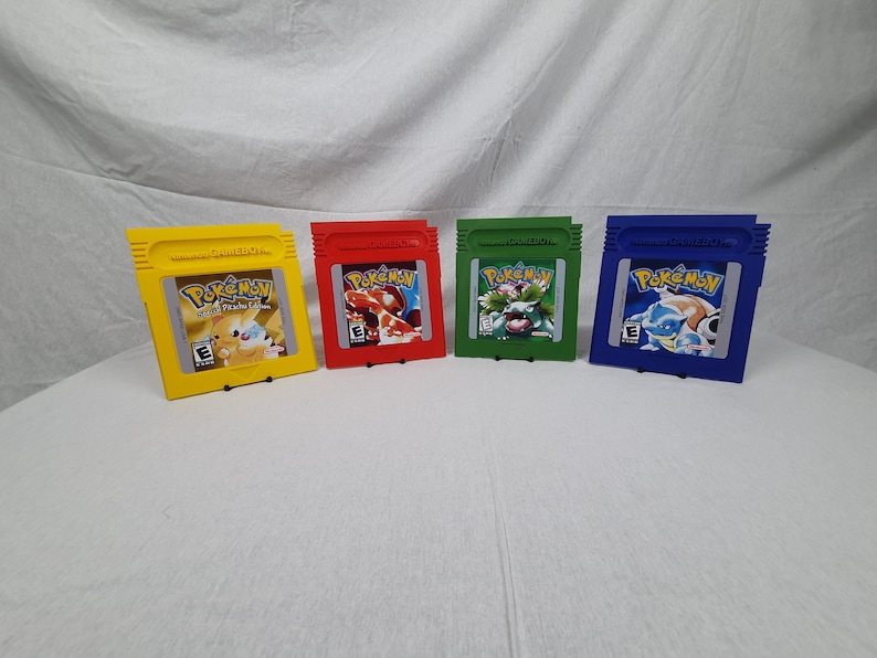 Oversized Gameboy Pokemon Video Game Cartridge Yellow,red,green,blue ...