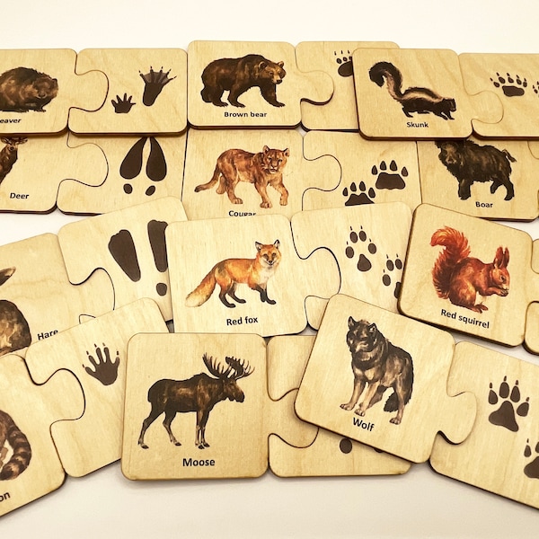 Wood Forest Animals - Etsy