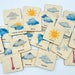 Montessori Wooden Weather Matching Cards, Homeschool Activity ...