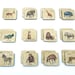 Montessori Wooden Safari Animals Matching Cards/ Bilingual French Wood ...
