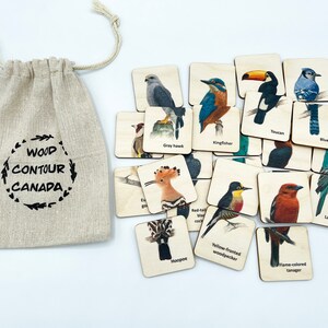 Montessori Wood Birds Puzzle Game / Homeschool Preschool Kindergarten ...