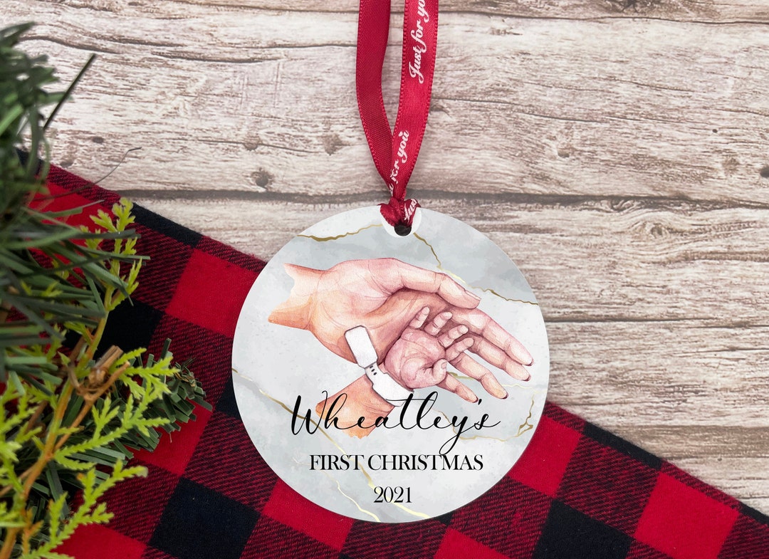 Newborn Baby First Christmas Ornament/ Personalized Name Ornamnet ...
