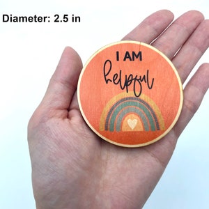 Wooden Boho Rainbow Affirmation Cards/ Affirmation Station Classroom ...