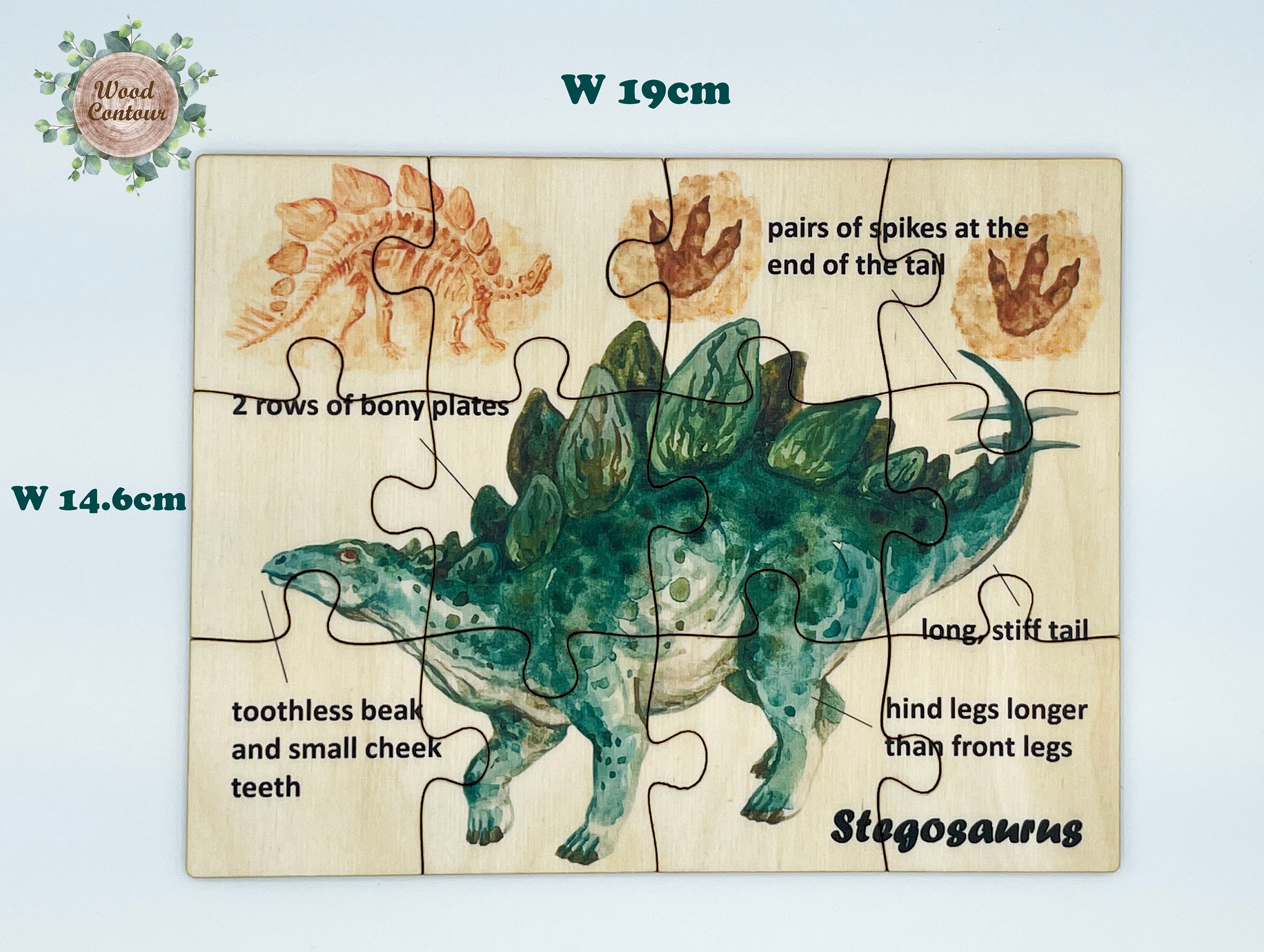 Montessori Wooden Dinosaur Anatomy Puzzle/ Homeschool - Etsy Canada