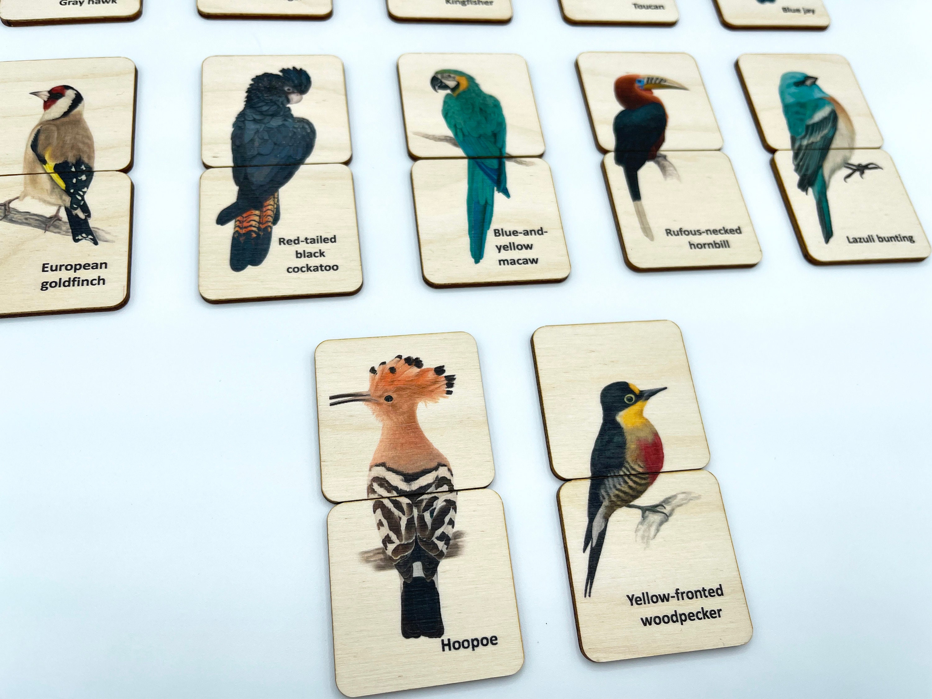 Montessori Wood Birds Puzzle Game / Homeschool Preschool - Etsy
