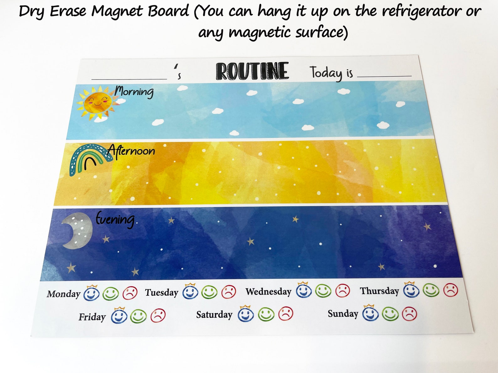 Wooden Daily Routine Cards/ Daily Routine Magnets/ Chore - Etsy