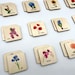 Wood Flowers Memory Game, Wooden Montessori Matching Game for Kids ...