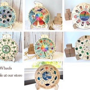 Wooden Wheel of the Year, Celtic Tree Calendar, Wooden Perpetual ...