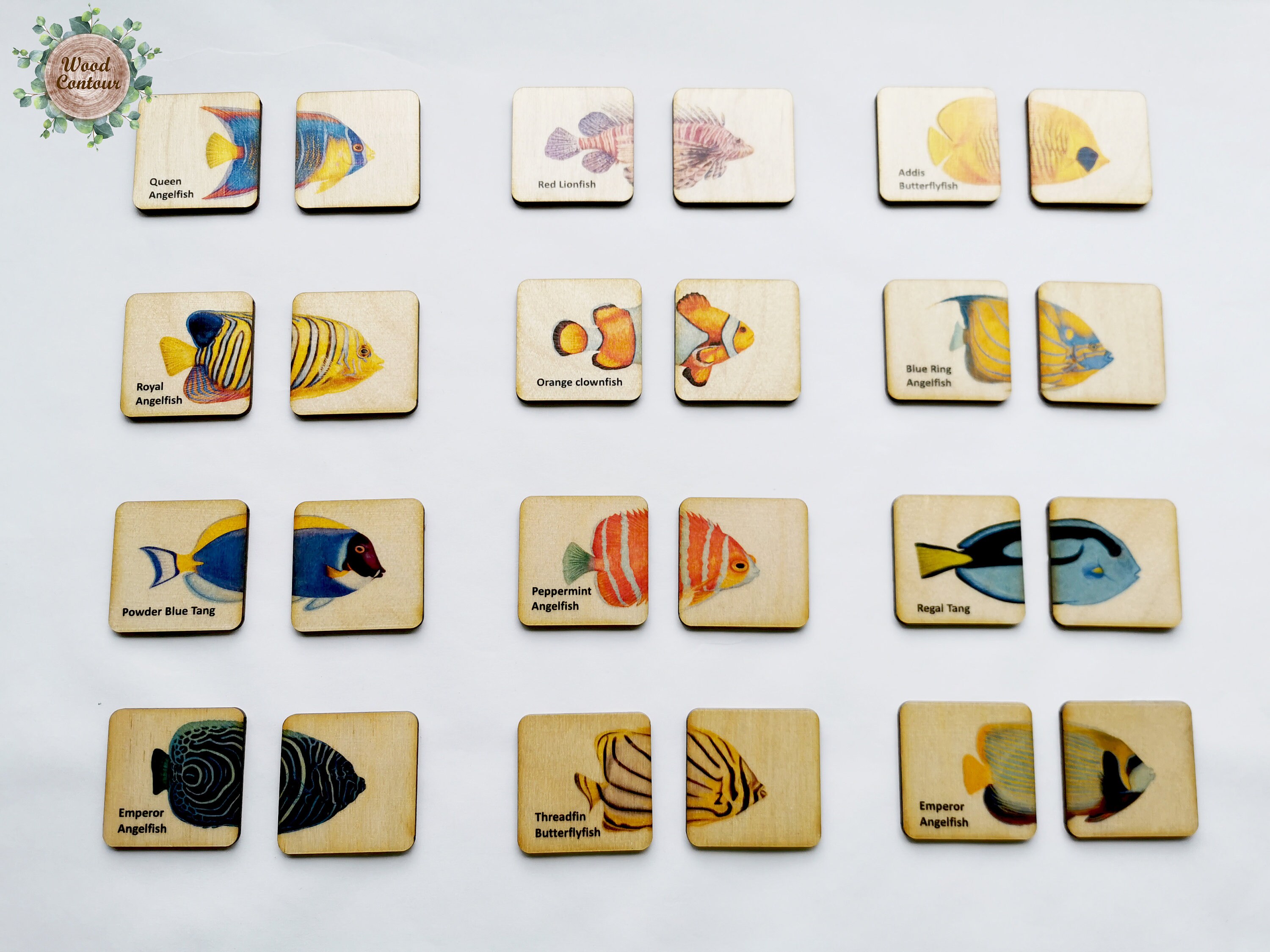 Montessori Wooden Tropical Fish Ocean Puzzle Game/ Homeschool | Etsy