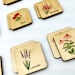 Montessori Wooden Wildflowers Memory Game/ Matching Cards/ Homeschool ...