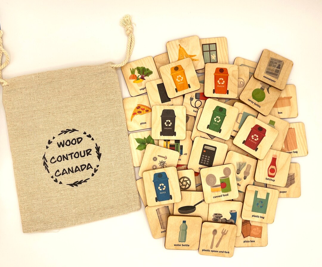 Montessori Trash Waste Sorting Activity, Homeschool Earth Day Recycle ...