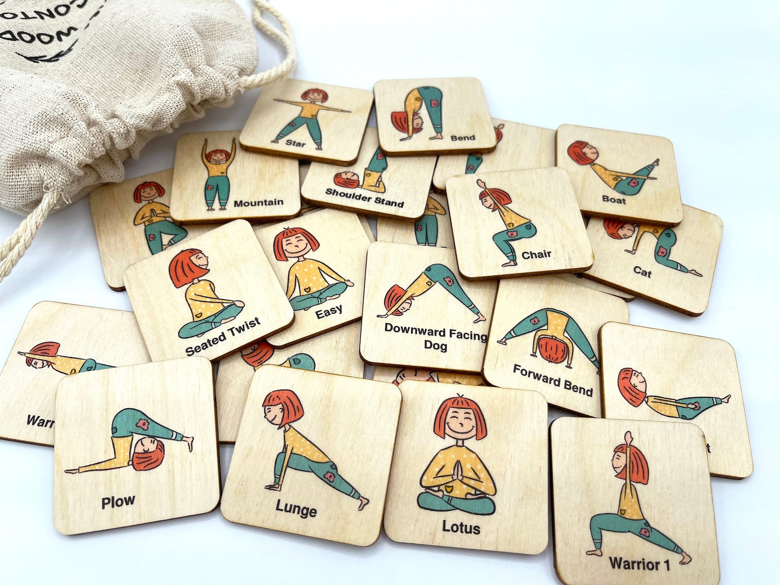 Kids Yoga Game for Toddler Kindergarten Preschooler Children | Etsy