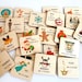 Montessori Wooden Safari Animals Matching Cards/ Bilingual French Wood ...