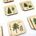 Wooden North American Tree Leaf Matching Game, Montessori Match Tree ...