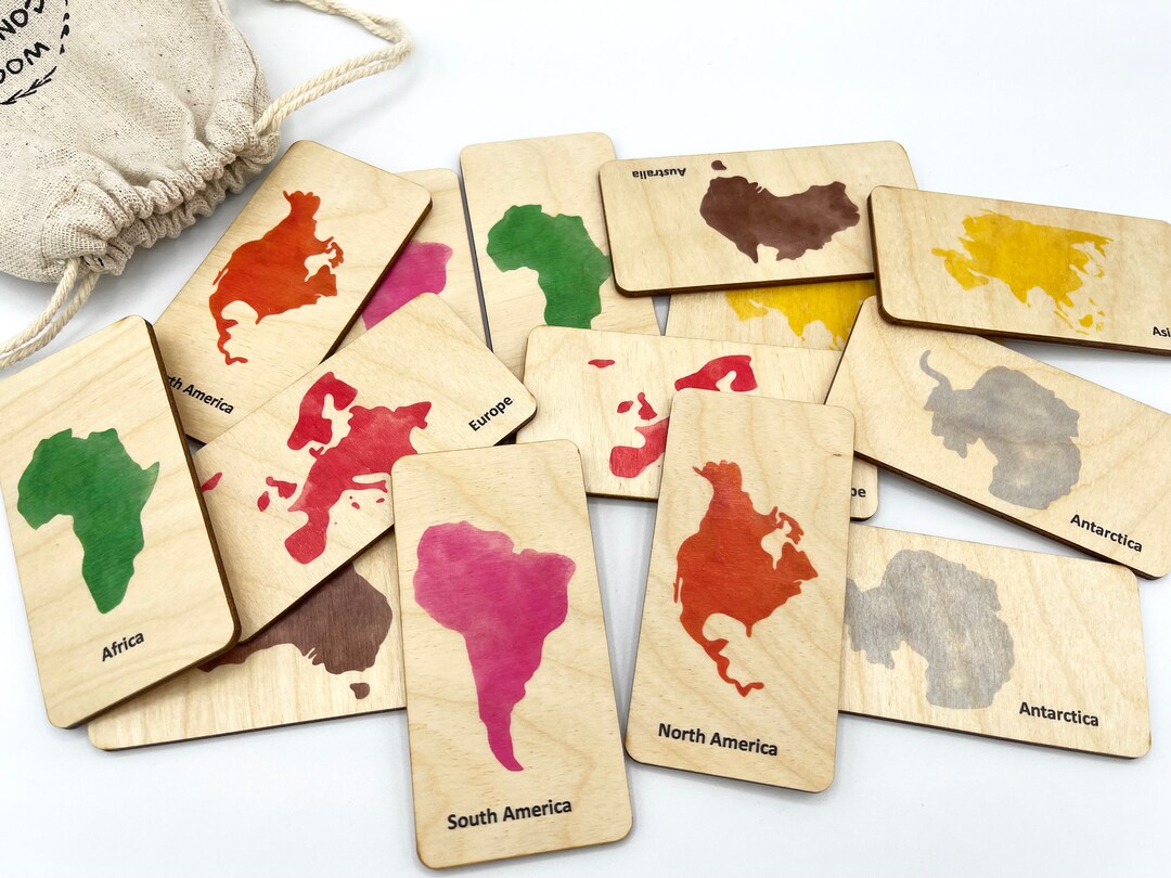 Montessori Continent of the World Cards for Toddler Preschool ...