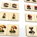 Wooden Mushroom Fungi Matching Cards, Montessori Learning Wild Mushroom ...