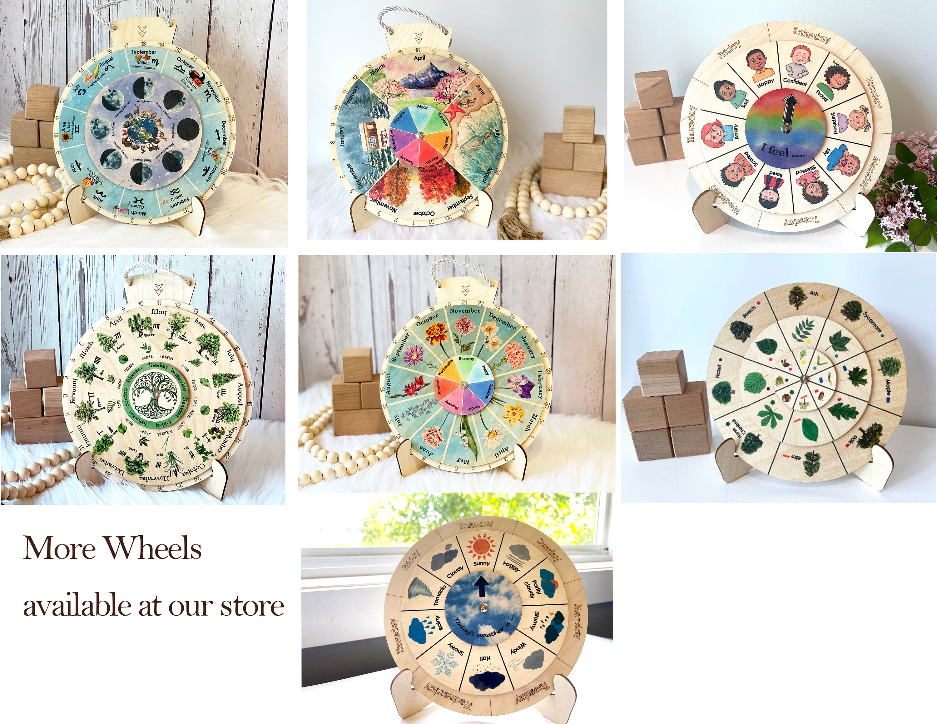 Weather Calendar/ Montessori Weather Wheel/ Weather Chart/ - Etsy Canada