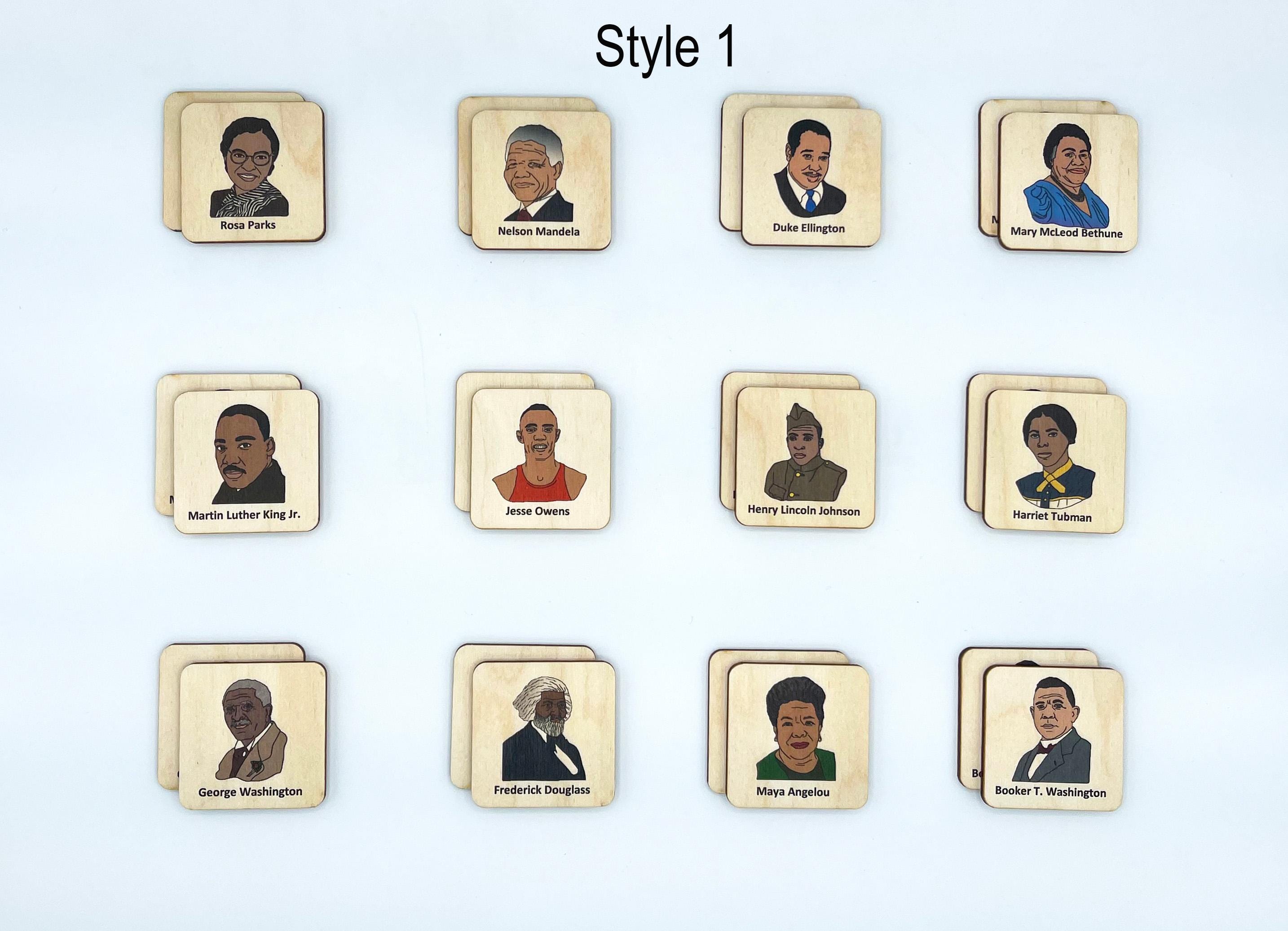 Montessori Wooden Black History Cards/ Black History Month Activity ...