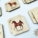 Wooden Montessori Horses Memory Game/ Homeschool Kindergarten ...
