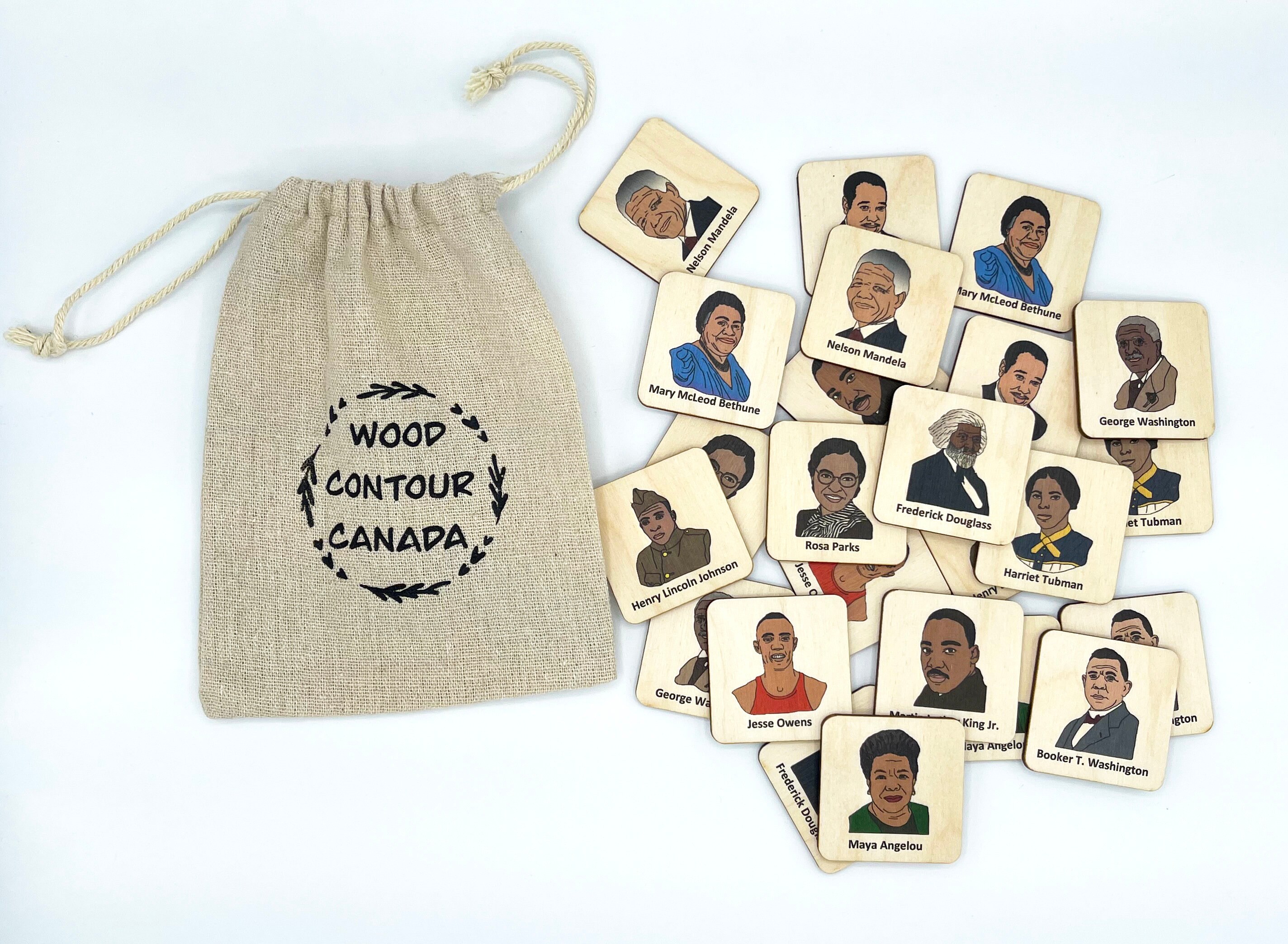 Montessori Wooden Black History Cards/ Black History Month | Etsy