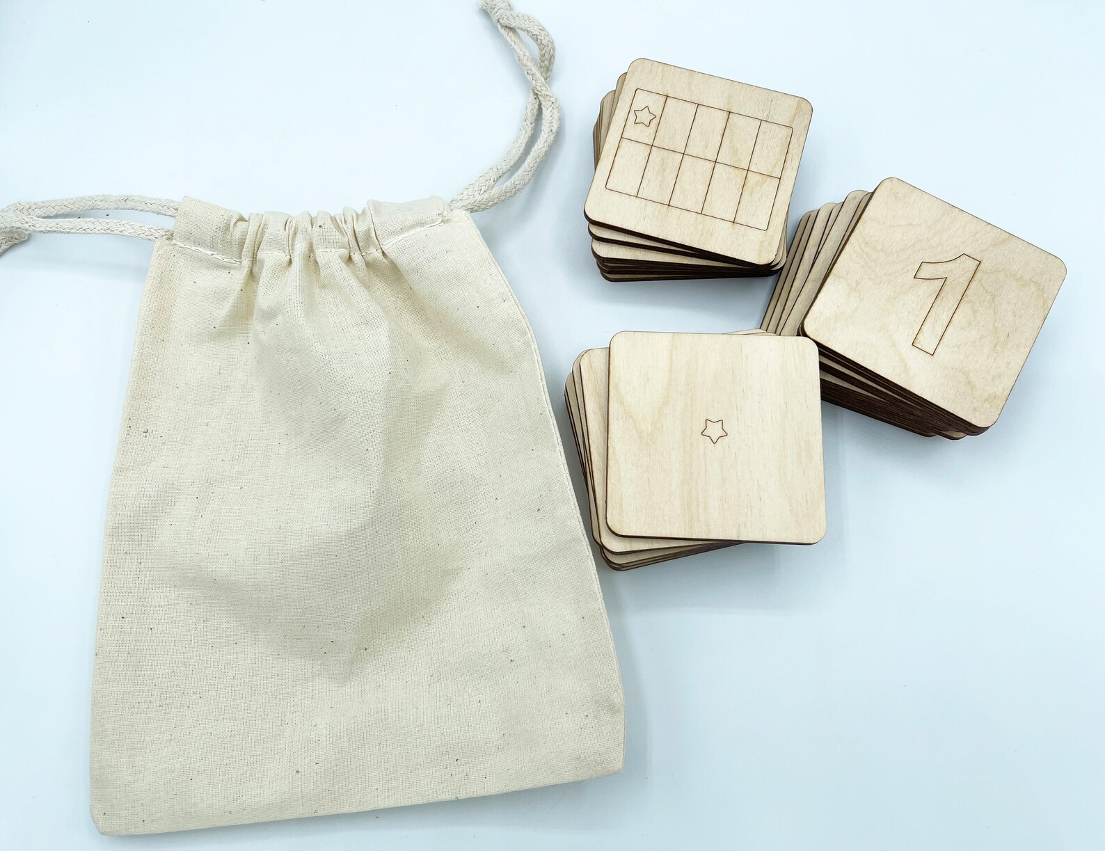 Wooden Ten Frame Numbers Cards Montessori Counting Numbers | Etsy