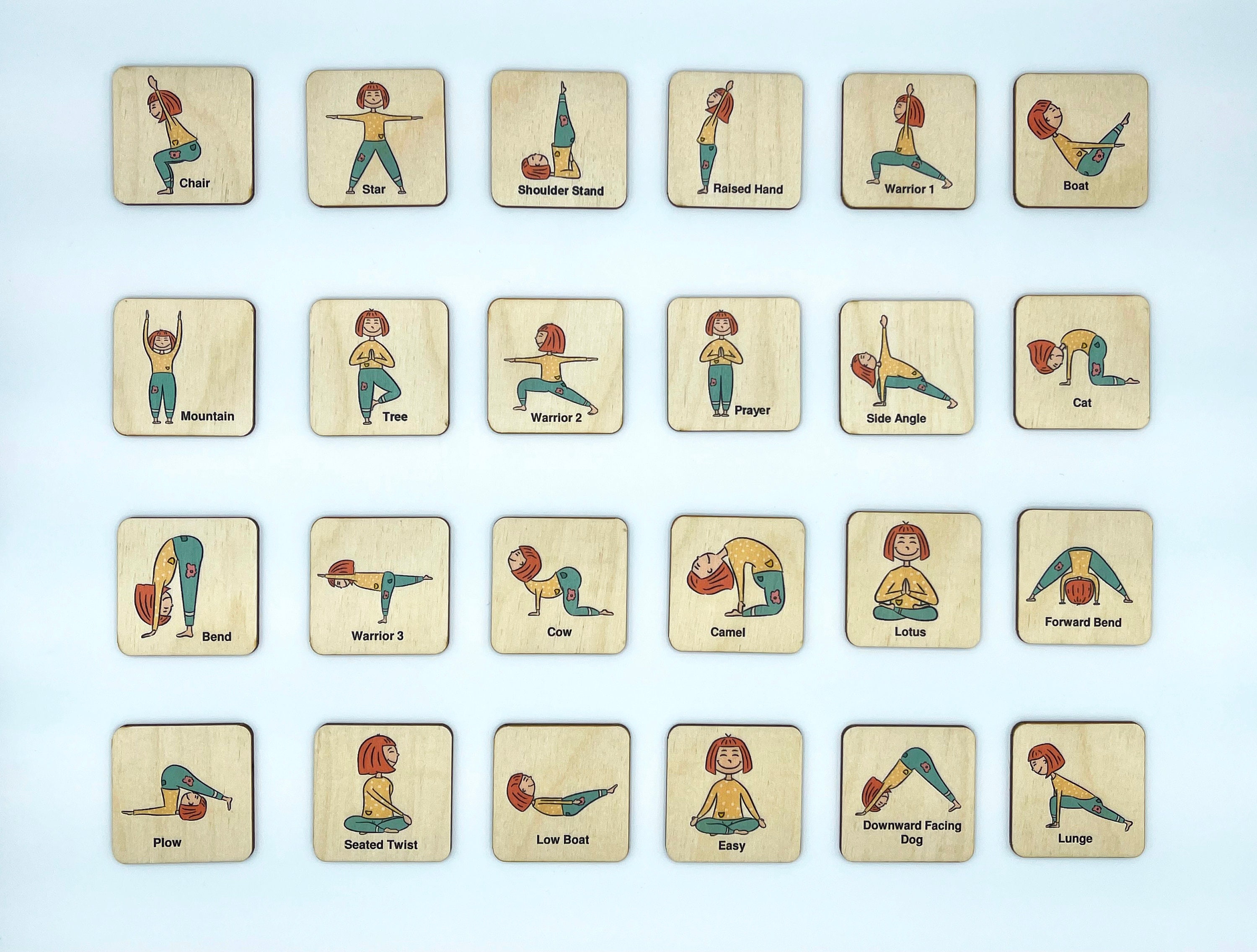 Kids Yoga Game for Toddler Kindergarten Preschooler Children Activity ...