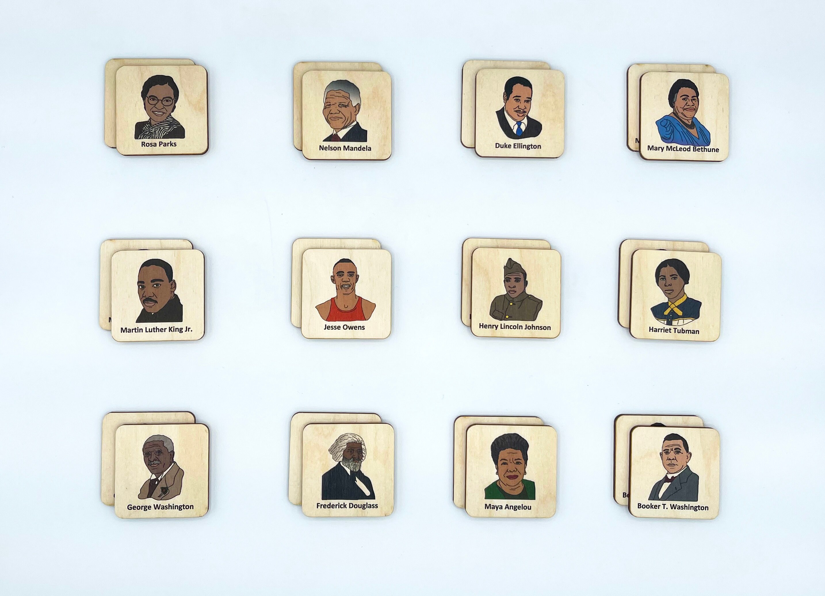 Montessori Wooden Black History Cards/ Black History Month | Etsy