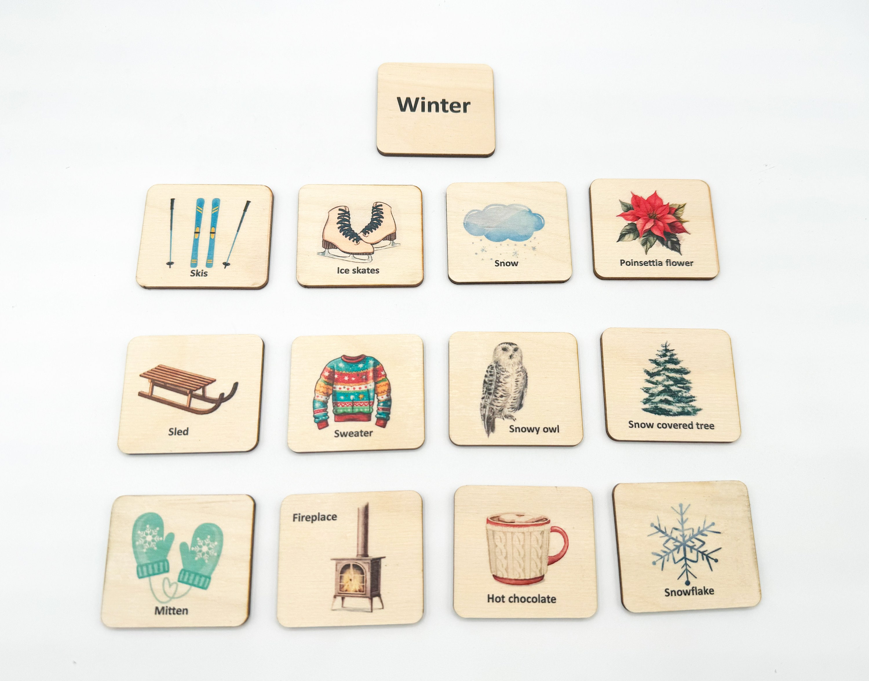 Four Seasons Matching Game/ Spring Summer Autumn Winter Matching ...