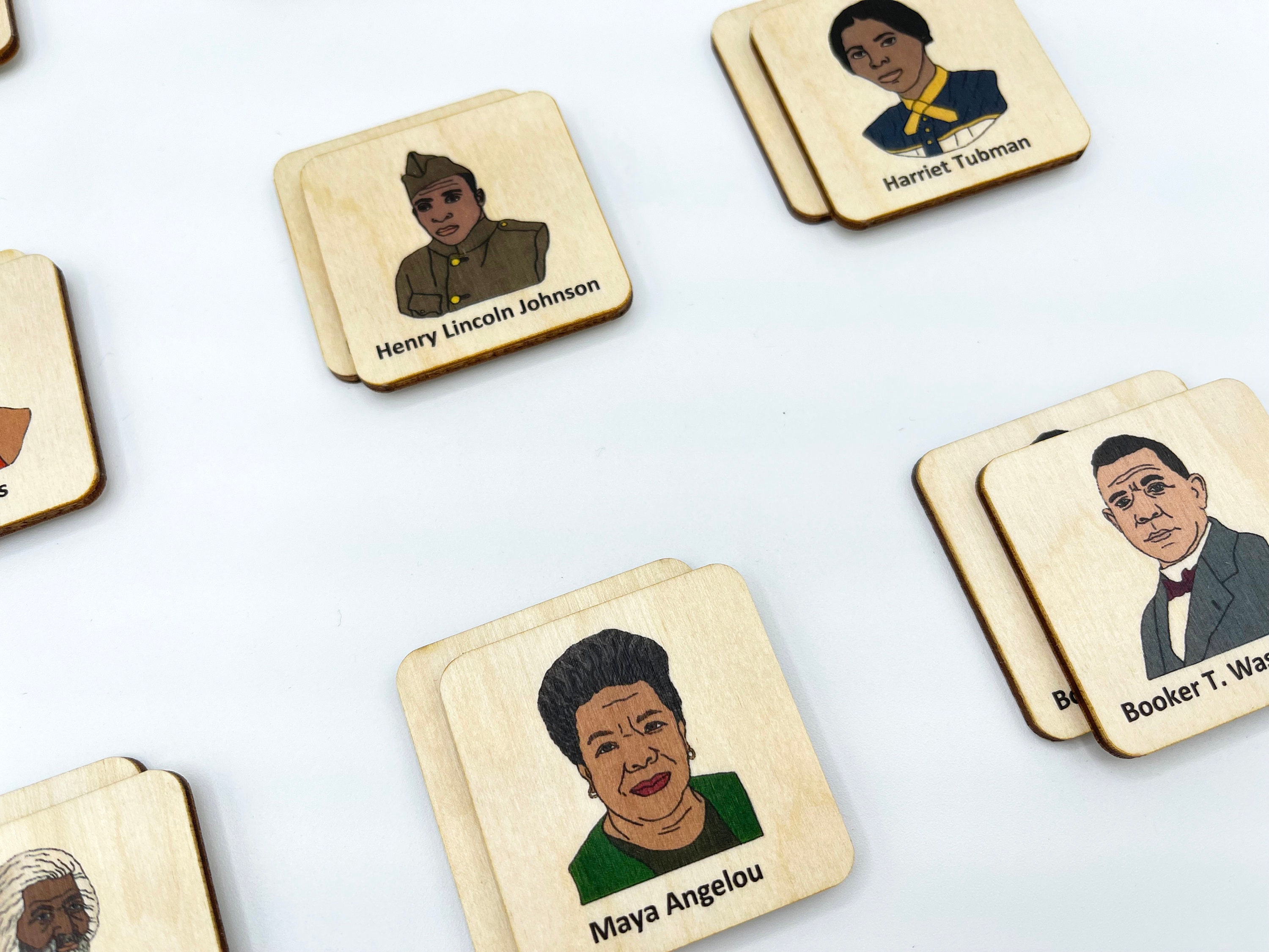 Montessori Wooden Black History Cards/ Black History Month | Etsy