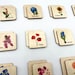 Wood Flowers Memory Game, Wooden Montessori Matching Game for Kids ...