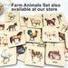Montessori Wooden Safari Animals Matching Cards/ Bilingual French Wood ...