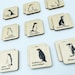 Wooden Penguin Animals Memory Game Matching Cards/montessori - Etsy