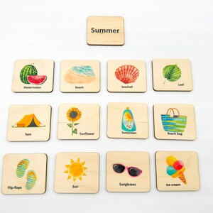 Four Seasons Matching Game/ Spring Summer Autumn Winter Matching ...