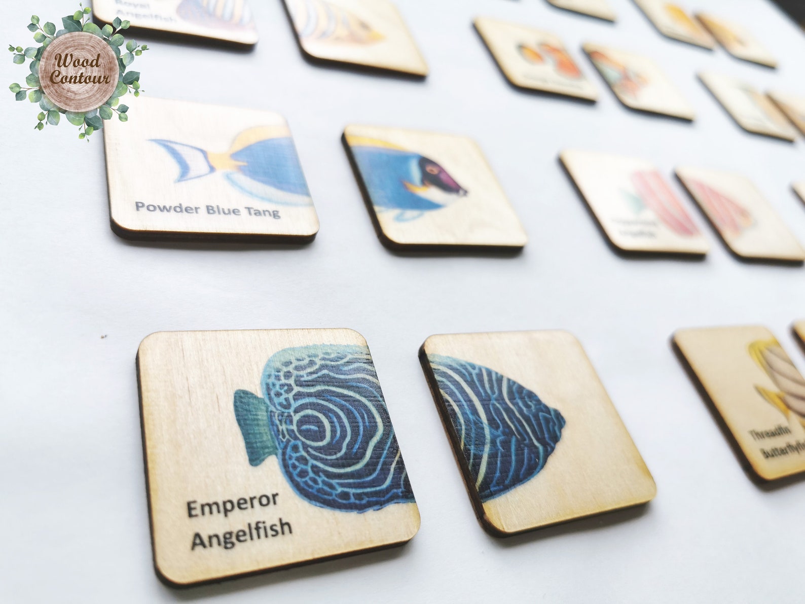 Montessori Wooden Tropical Fish Ocean Puzzle Game/ Homeschool | Etsy