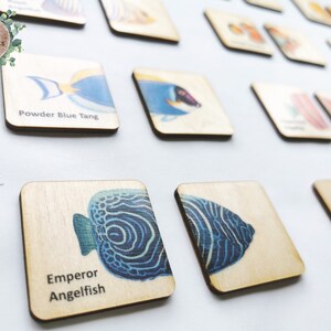 Montessori Wooden Tropical Fish Ocean Puzzle Game/ Homeschool Preschool ...