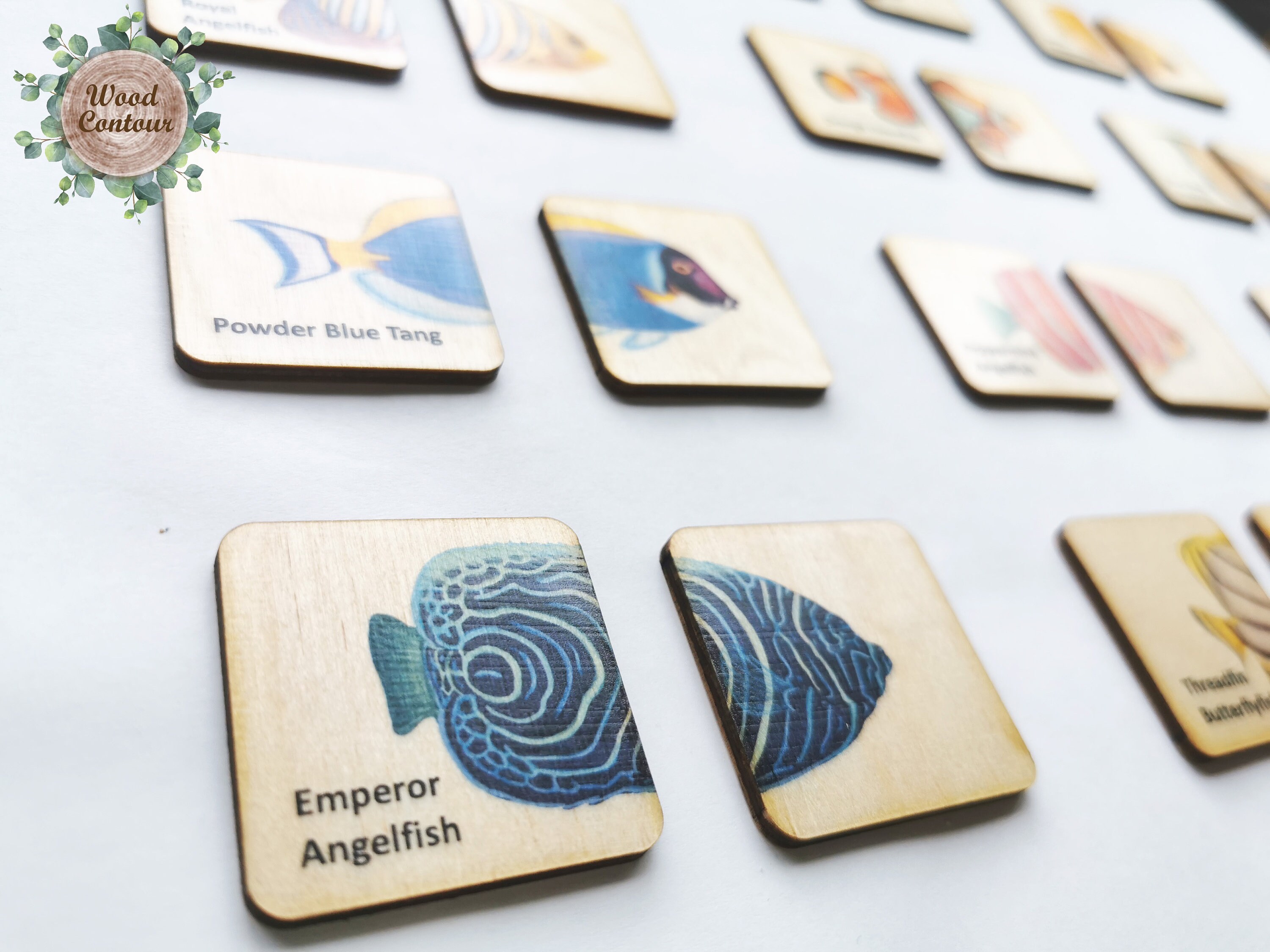 Montessori Wooden Tropical Fish Ocean Puzzle Game/ Homeschool - Etsy