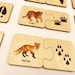 Montessori Wooden Woodland Animals Tracks Puzzle/ Homeschool ...