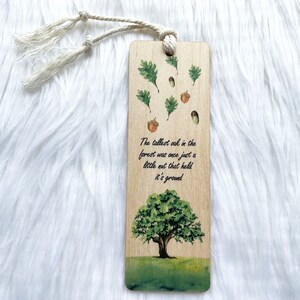 Personalized Wooden Trees Bookmark / Custom Oak Willow Pine Tree Wood ...